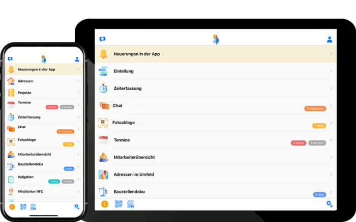 Die Handwerker App von WINWORKER | WINWORKER App